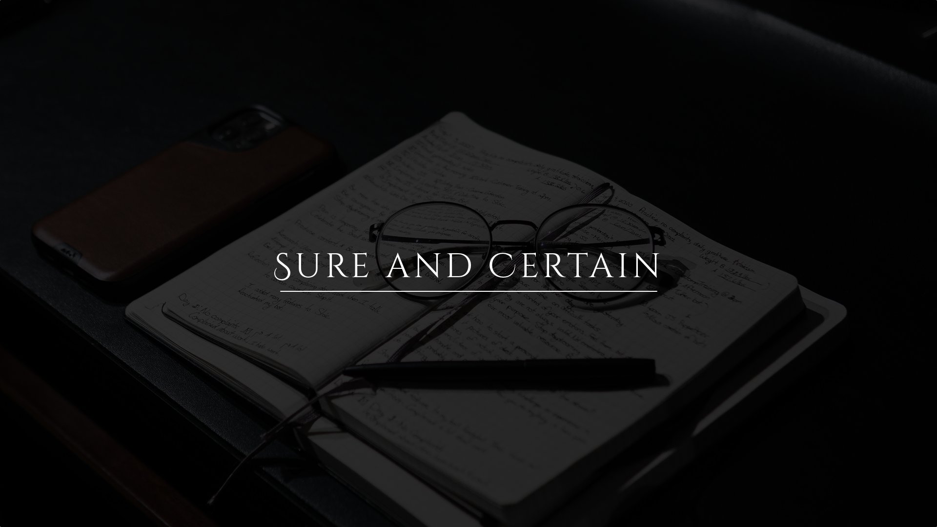 Sure and Certain | Fownhope Benefice