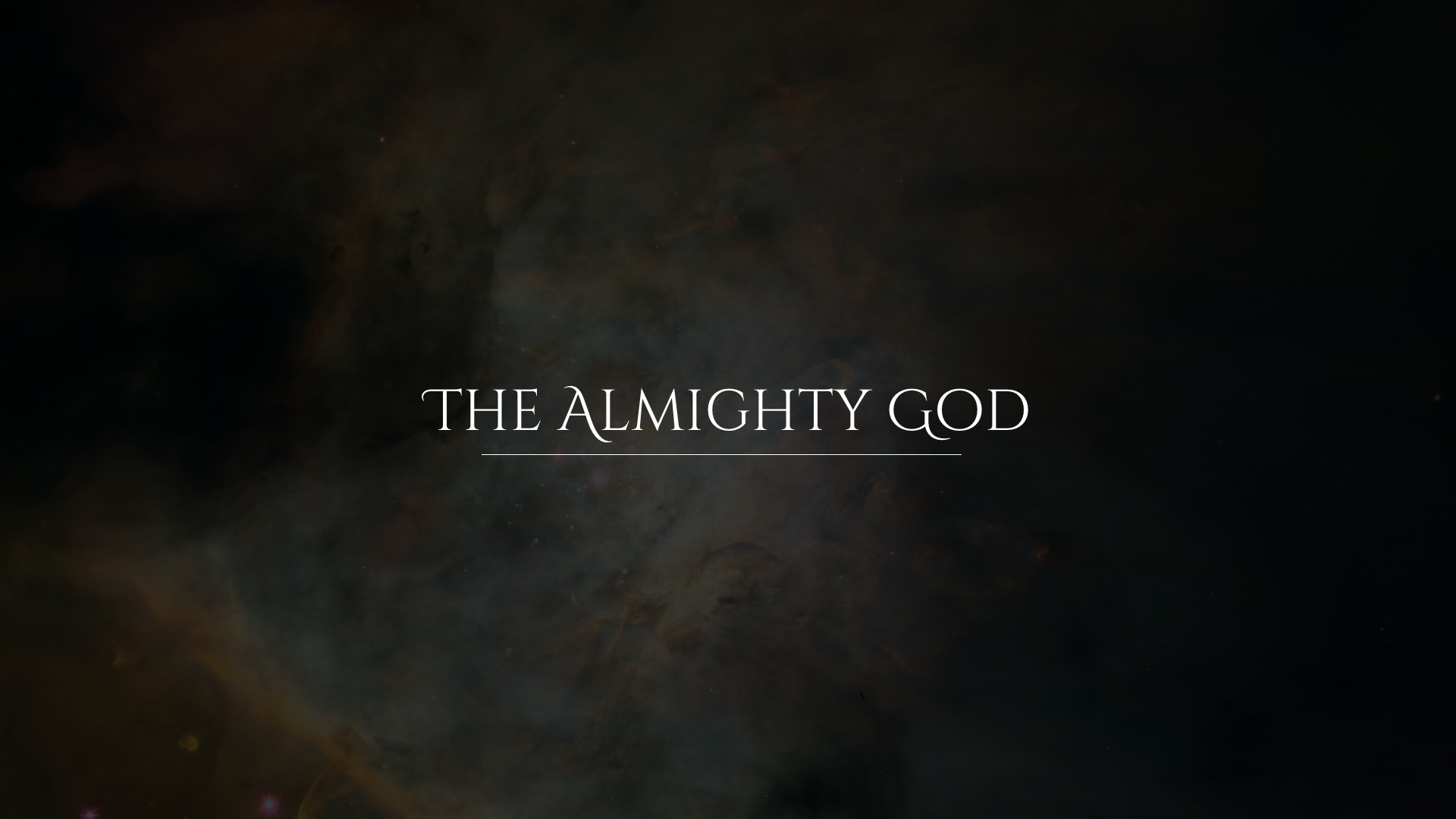 The Almighty God | Fownhope Benefice